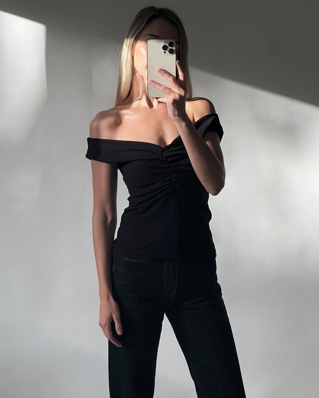 Niveah Tee | Black Rib – Dominique Healy