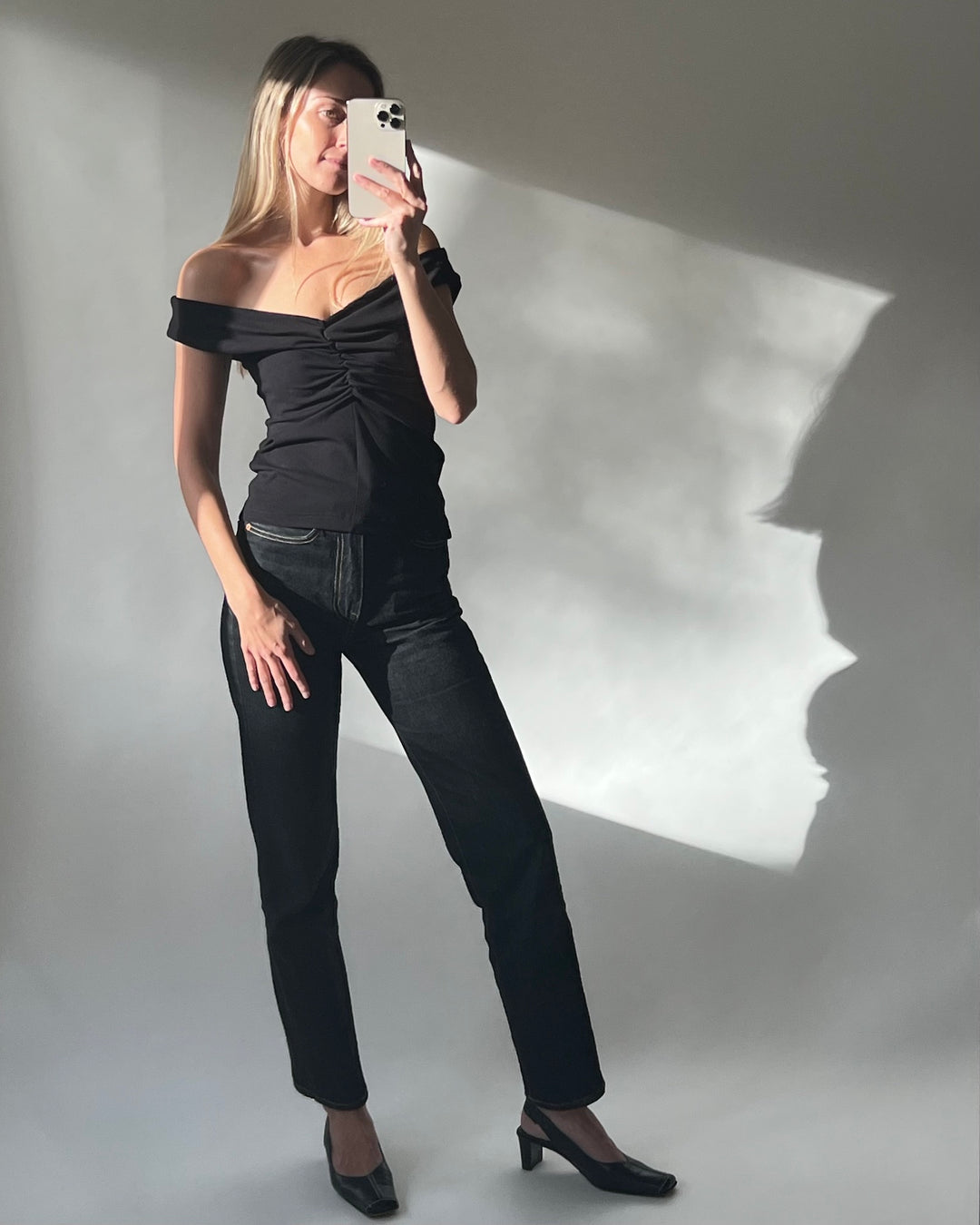 Niveah Tee | Black Rib – Dominique Healy